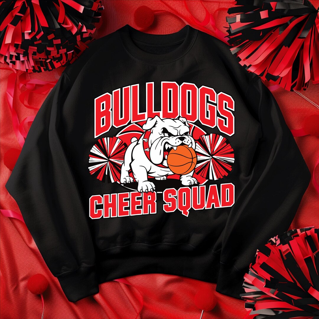Bulldog Cheer Squad SVG PNG Cheerleading Team Cut File Cheer Squad ...