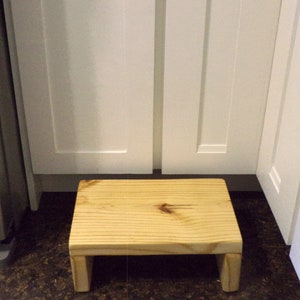 Pine Step Stool Natural Finish - Etsy