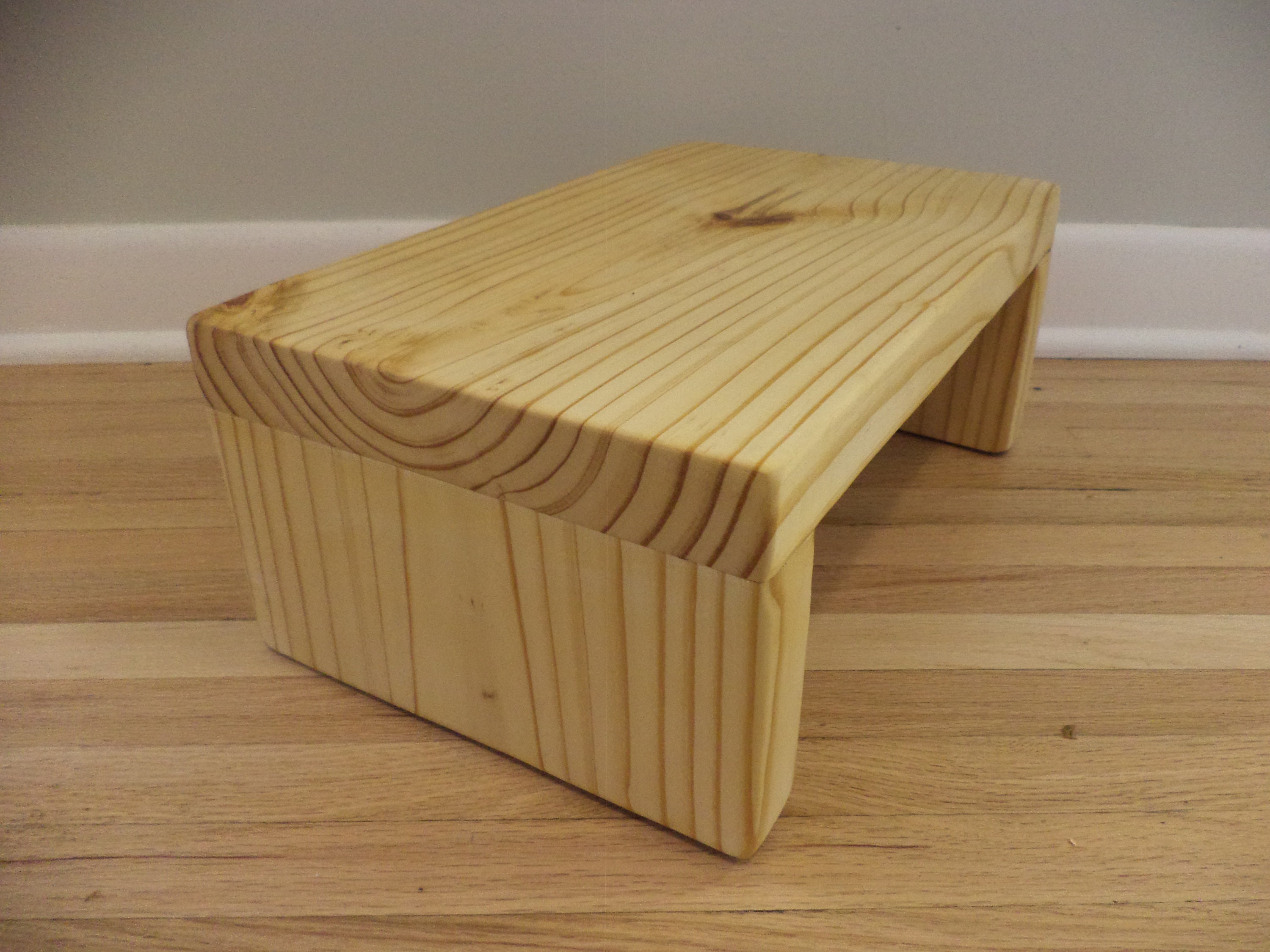 Pine Step Stool Natural Finish - Etsy