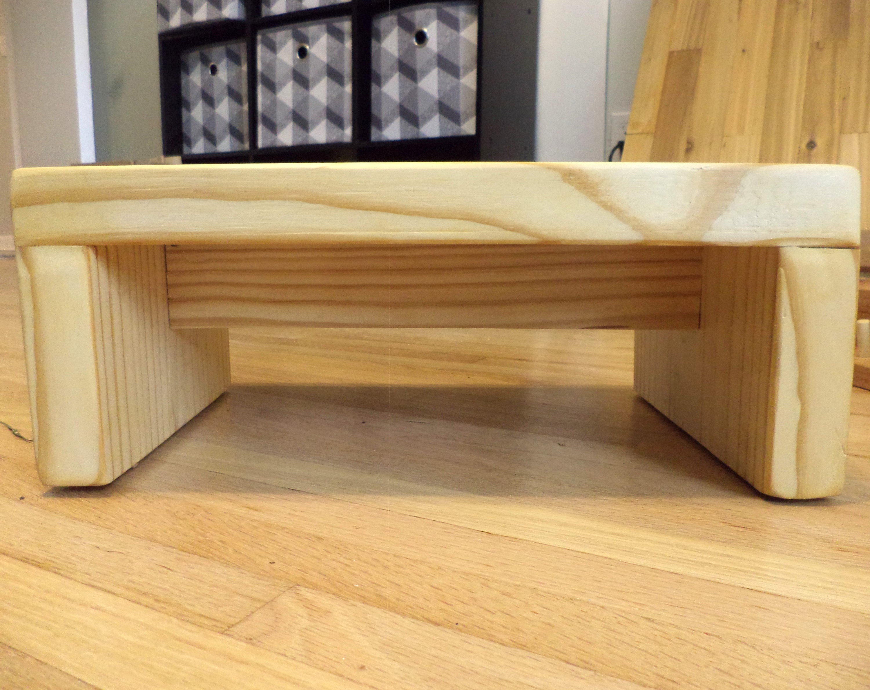 Pine Step Stool Natural Finish - Etsy