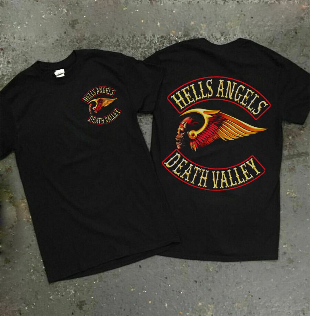 Hells Angels Death Valley Black T-shirt Gildan - Etsy Canada