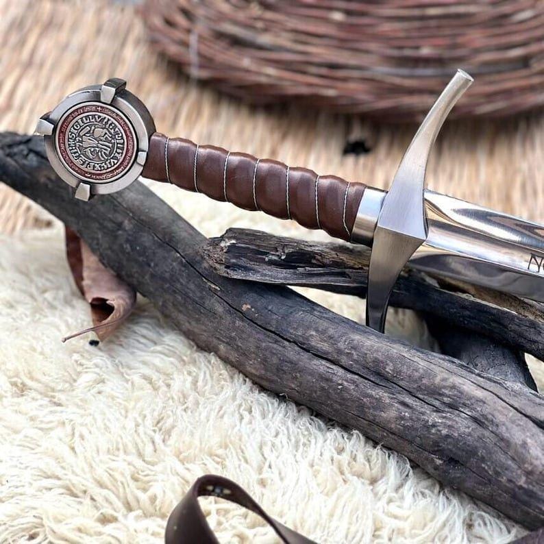The Accolade Sword of Knights Templar Handmade Collectible Sword Wall ...