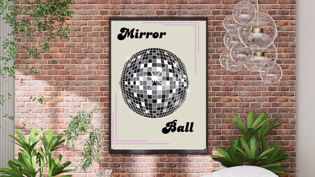 Taylor Swift Poster, Mirror Ball Poster, Digital Download, Instant ...