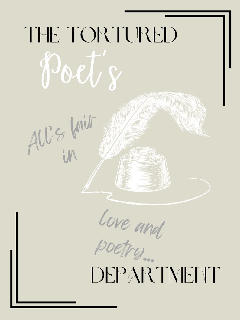 The Tortured Poets Department Poster, Instant Download, Digital File ...