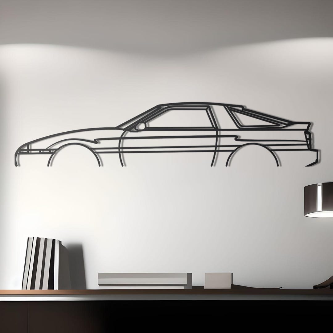 1988 Toyota Supra Metal Wall Decor, Toyota Wall Art, Toyota Silhouette ...