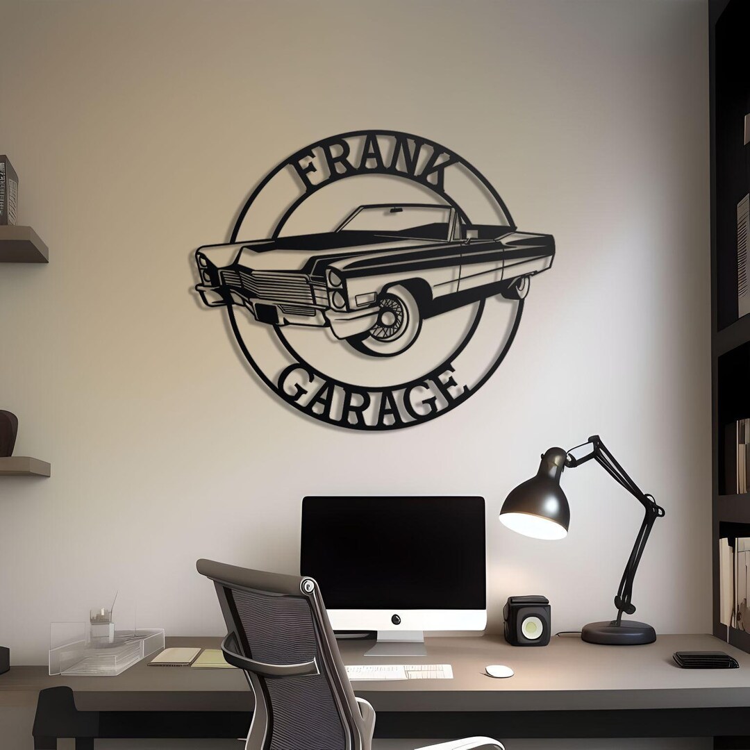 Personalized Car Metal Wall Decor, Custom Car Wall Art, Gifts for Car ...