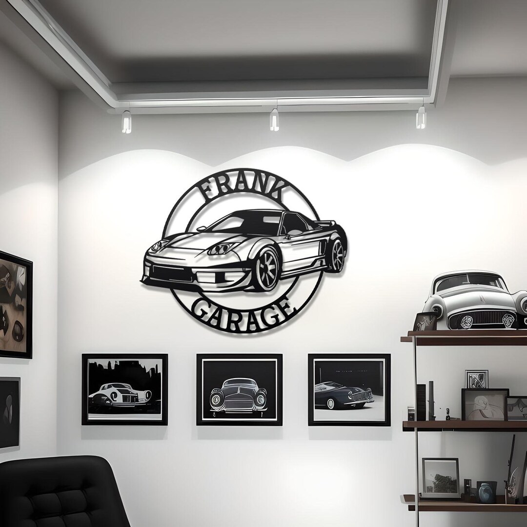 Custom Car Metal Wall Decor, Super Sports Car Sign, Sports Car Wall Art ...