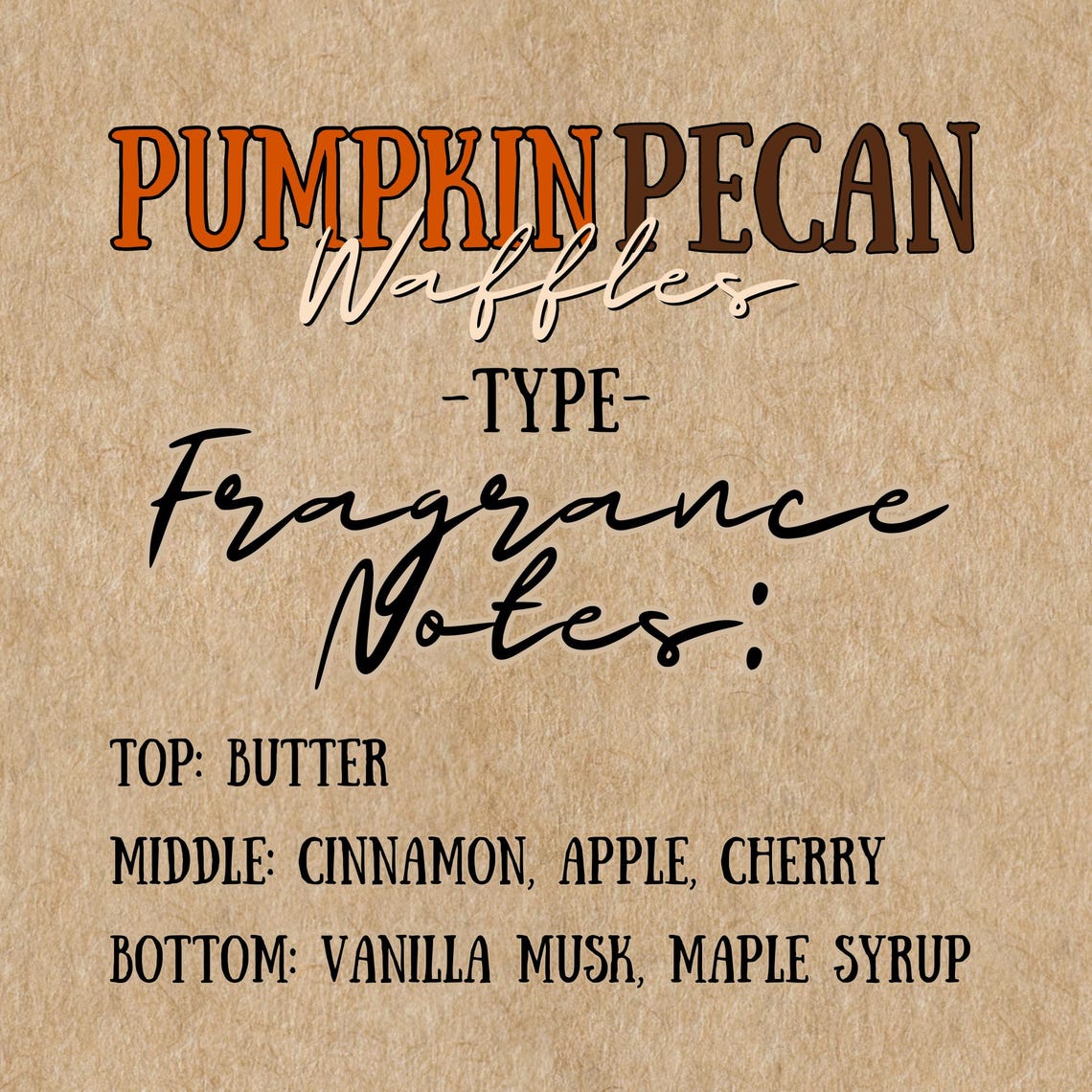 Soy Wax Melt Clamshell Cubes Pumpkin Pecan Waffles type Scented Soy Wax ...