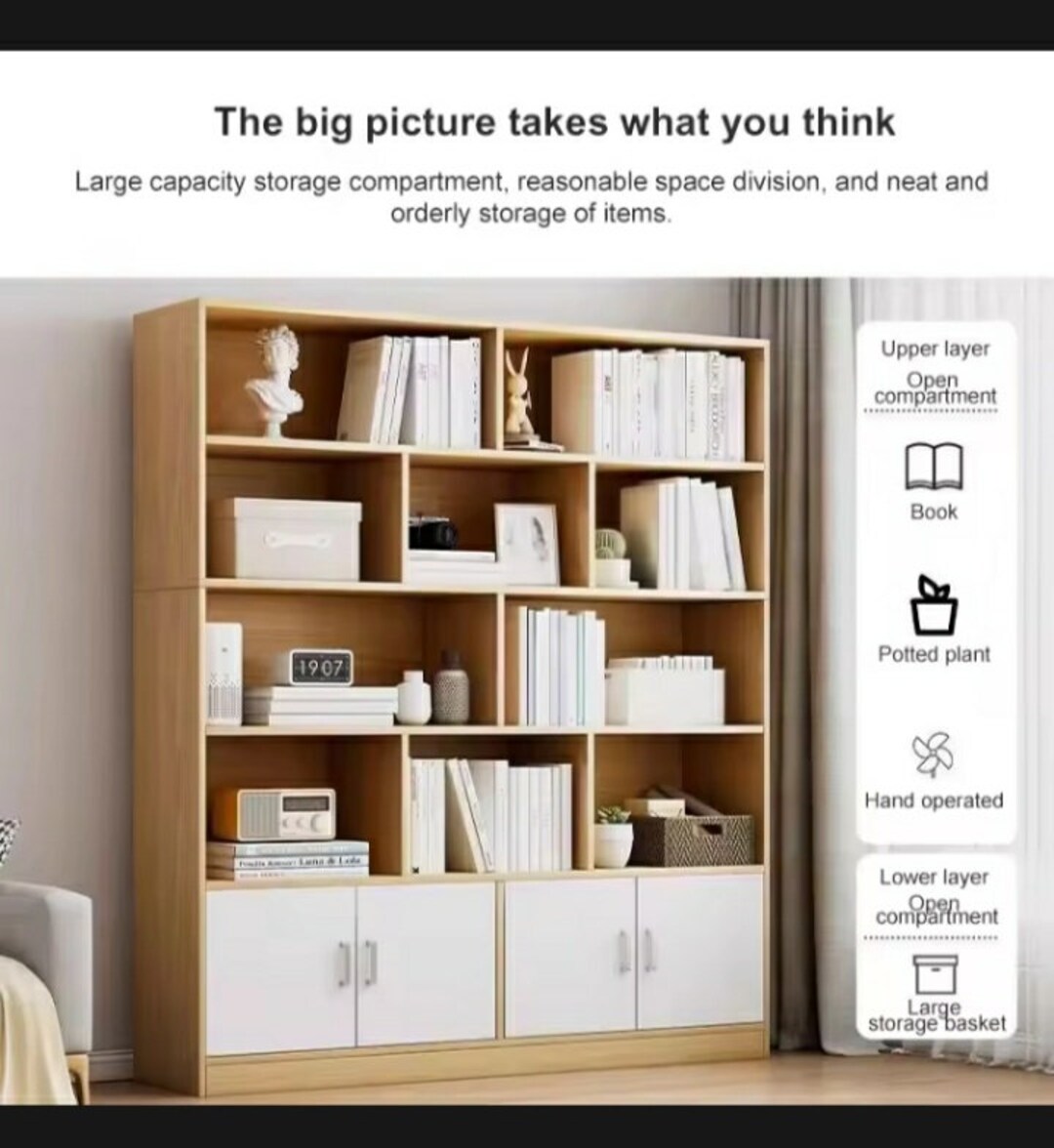 Shelves Floor-to-ceiling Living Room Storage Racks Home Bedroom Storage ...