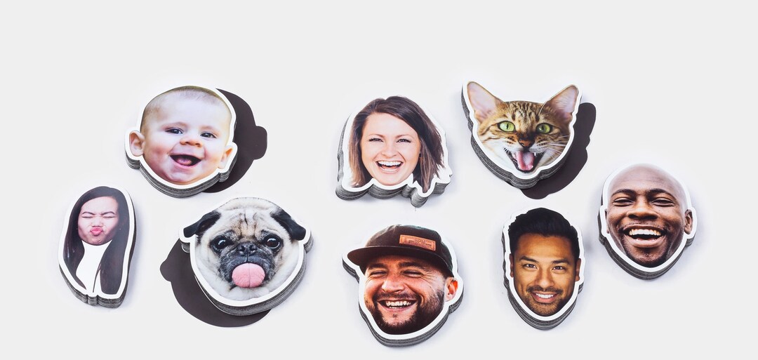 Handmade Custom Face Magnets: Custom Face Magnets *free Shipping ...