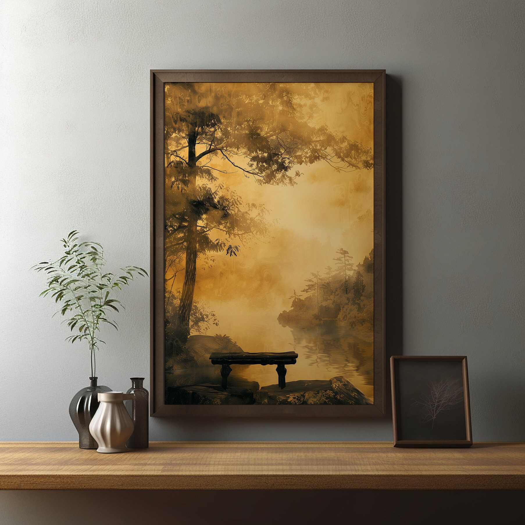 Japanese Landscape, Soft Realism, Colorful Poster, Digital Download ...