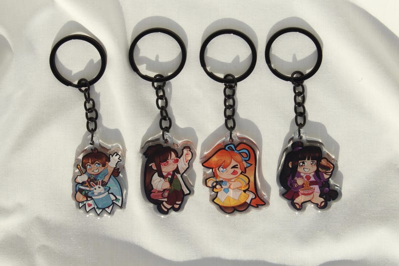 Ace Attorney Weird Girl Keychains - Etsy