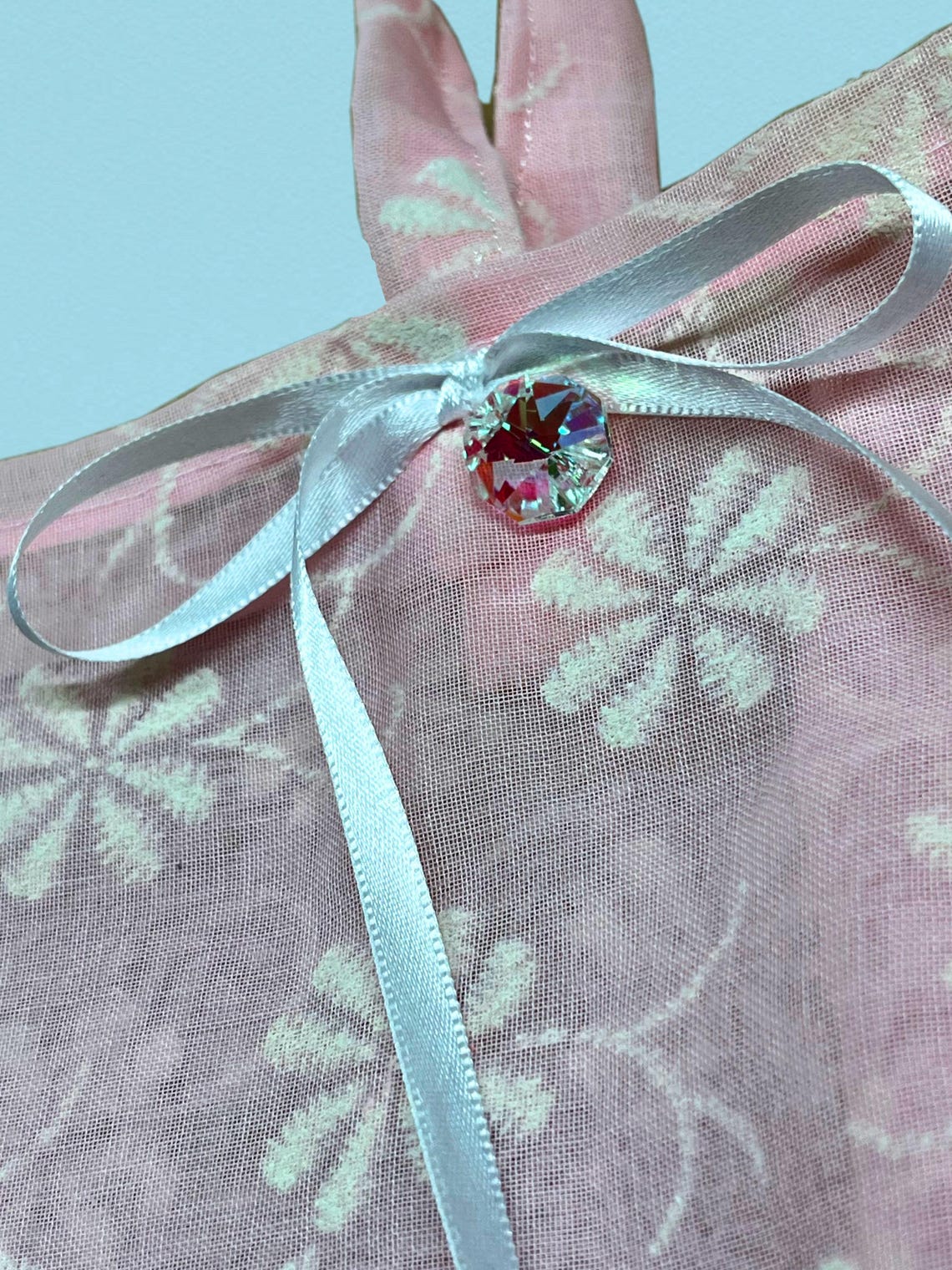 Pink Sheer Coquette Flower Pattern Bag - Etsy