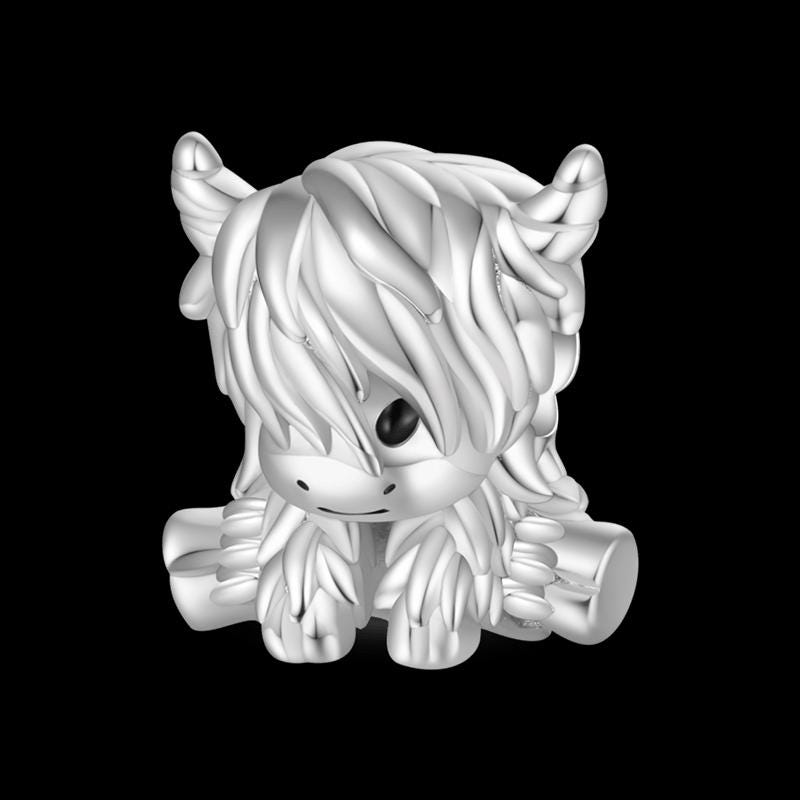 Highland Cow Pandora Charm - Etsy UK