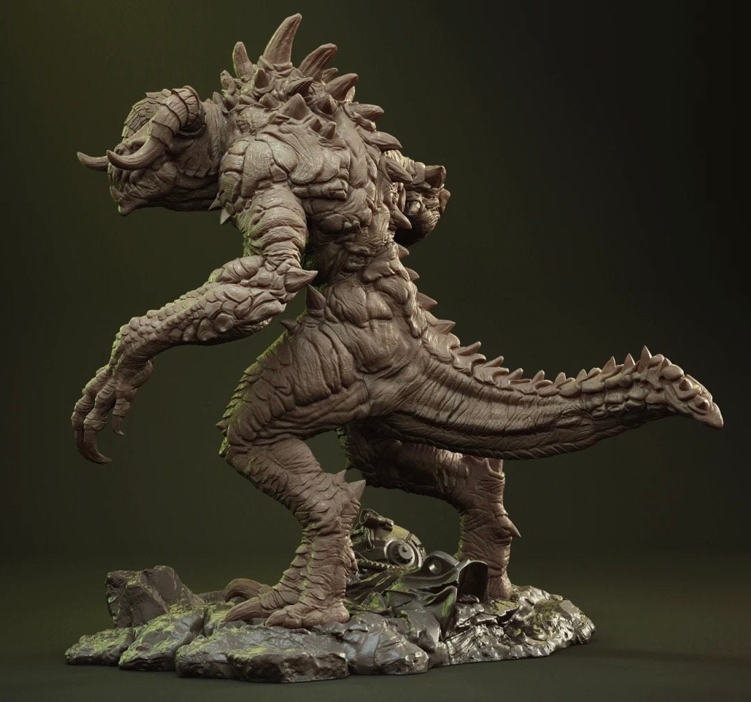 Deathclaw Fallout Figure Resin 8k Game Tv Series Action Figure Diorama ...