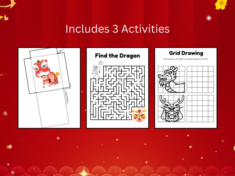 34 Vietnamese New Year Coloring Pages Including 3 Bonus Activities ...