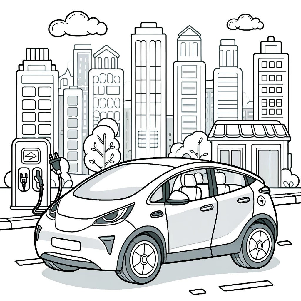 Fun on Wheels: Kids' Car Coloring Book - Etsy