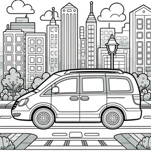 Fun on Wheels: Kids' Car Coloring Book - Etsy