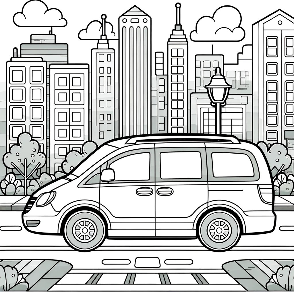 Fun on Wheels: Kids' Car Coloring Book - Etsy