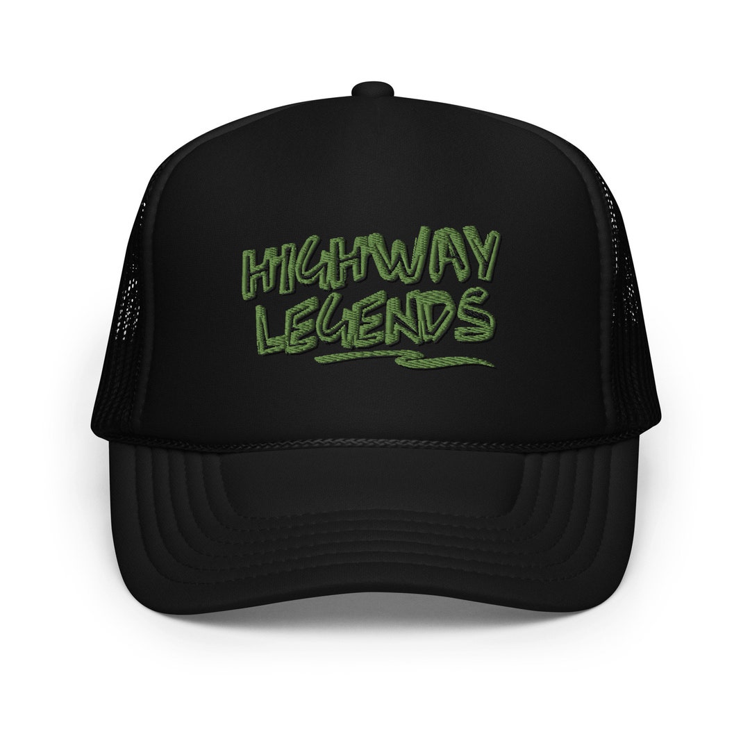 Highway Legends Cap for Men, Summer Trucker Hat, High Crown Trucker Hat ...
