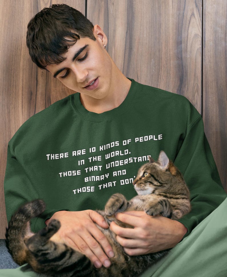 10 Kinds of People Understand Binary Crewneck Sweatshirt| Funny ...