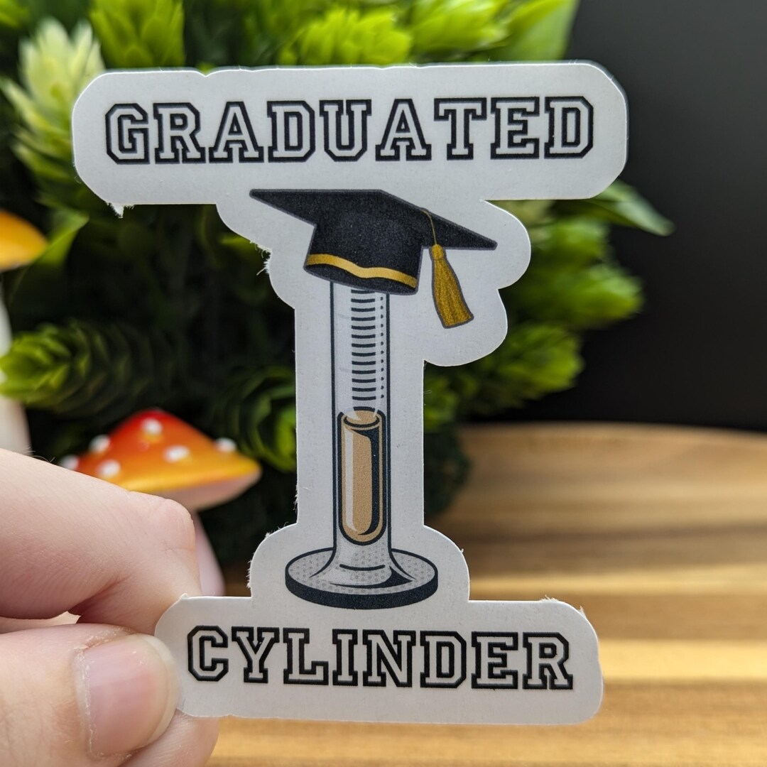 STICKER Graduated Cylinder | Funny Science Chemistry Pun Decal | Cute ...