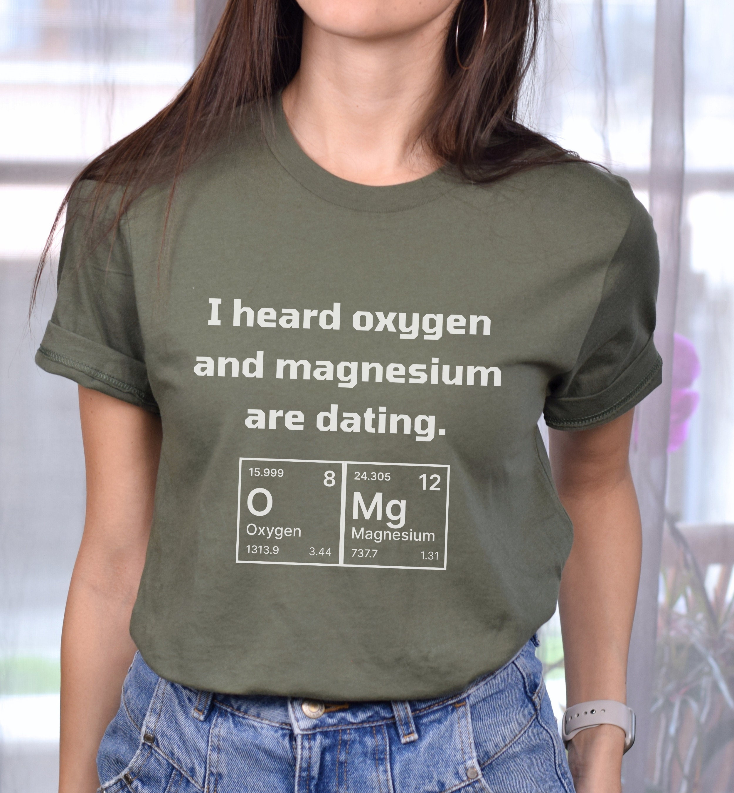 Omg Chemistry Pun Short Sleeved T-shirt Chemical Humor Tee Science ...