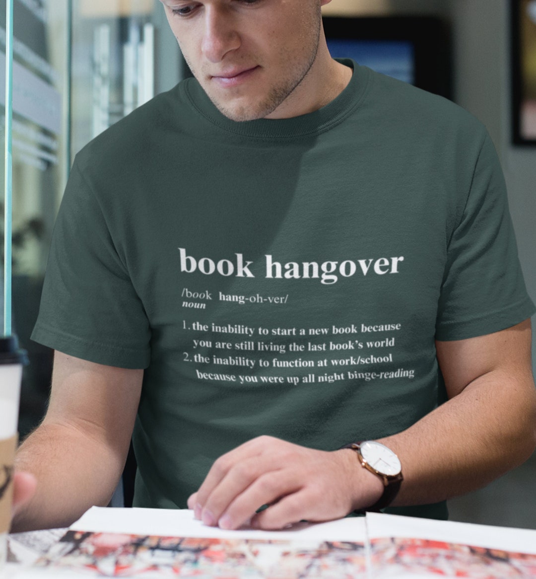 Book Hangover Definition Unisex Short Sleeve T-shirt Bookish Tee ...