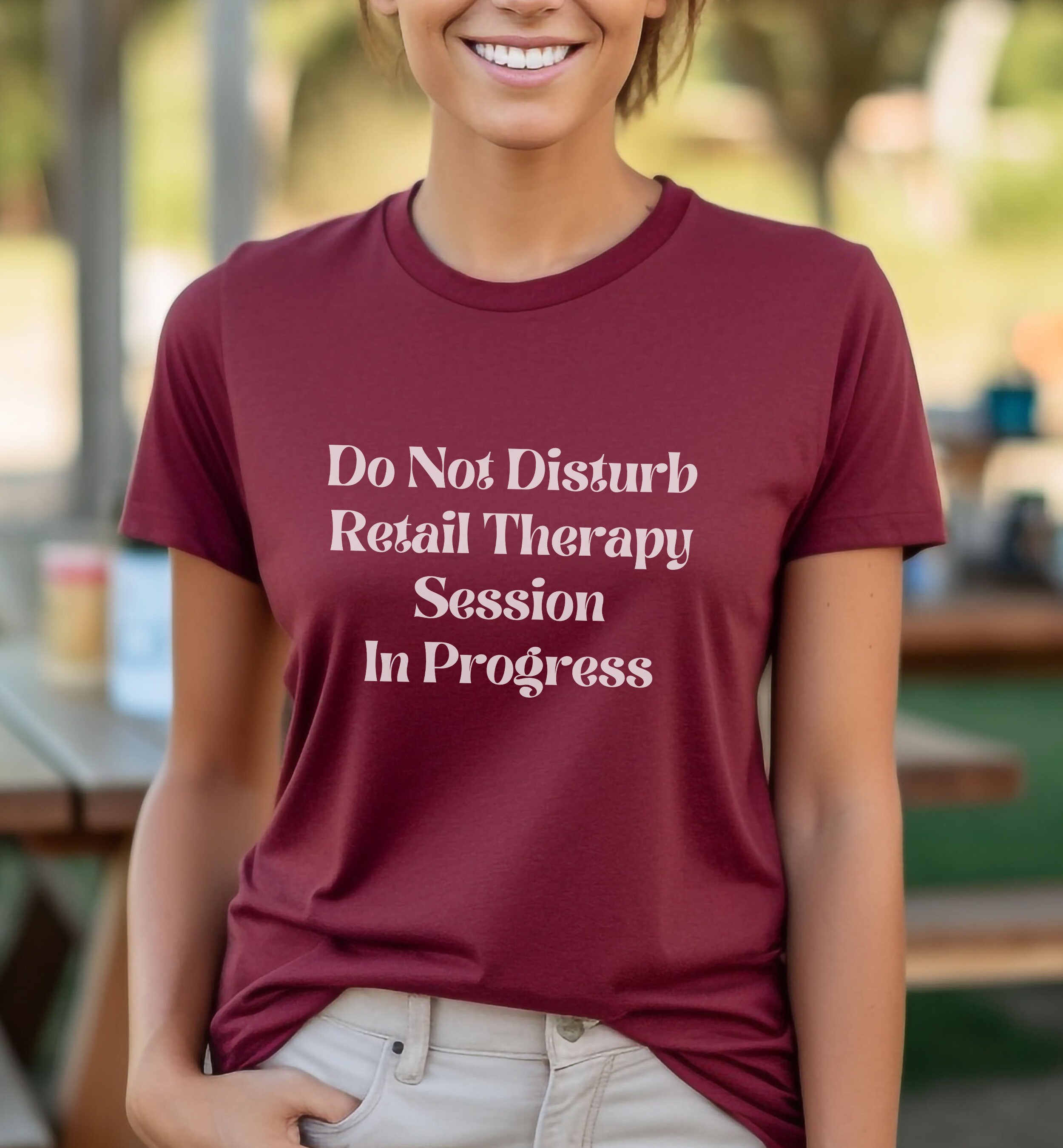 Retail Therapy Short Sleeve Shirt Funny Self Care Tee Gift for Her ...
