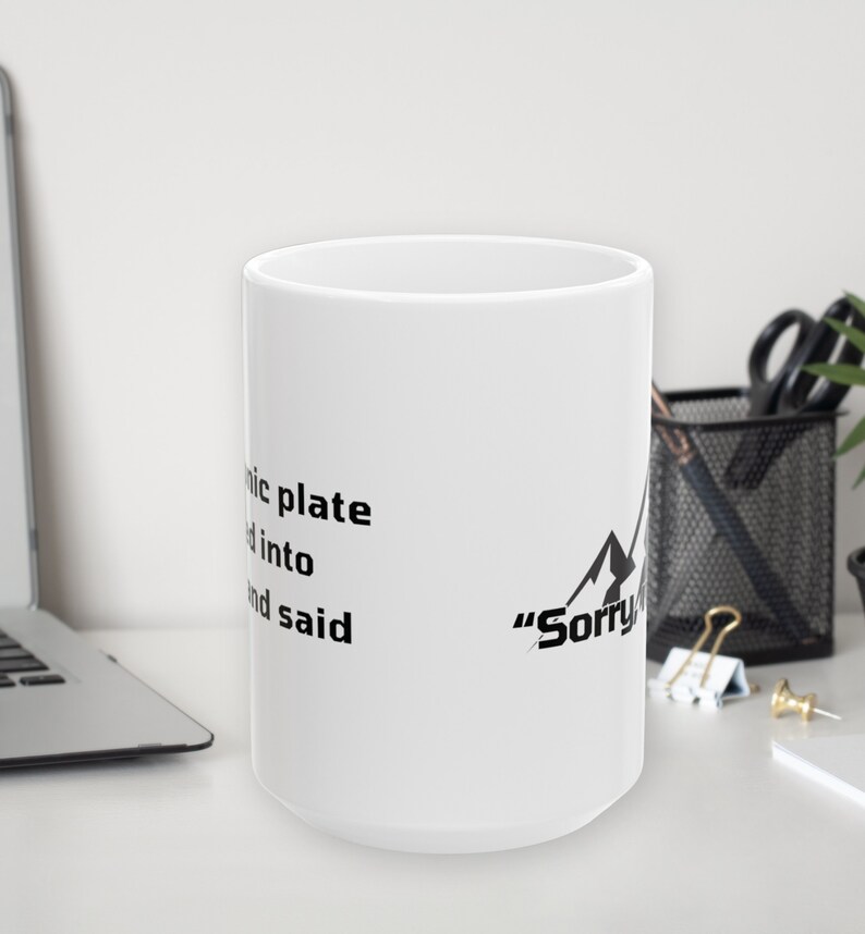 Tectonic Plate Pun Ceramic Mug, (11oz, 15oz) | Funny Geology Mug Gift ...