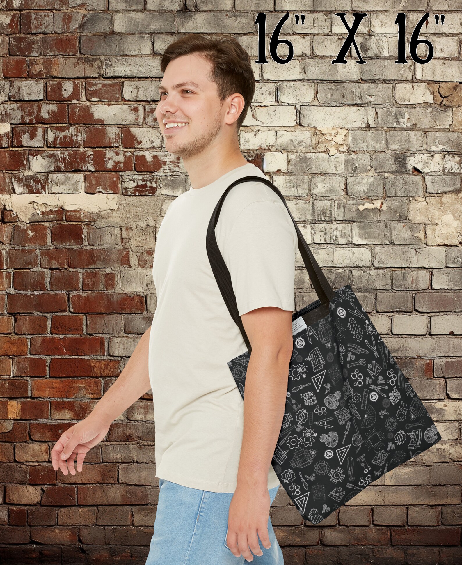 Engineering Tote Bag | 3 Sizes | Engineering Tools Book Bag | Engineer ...