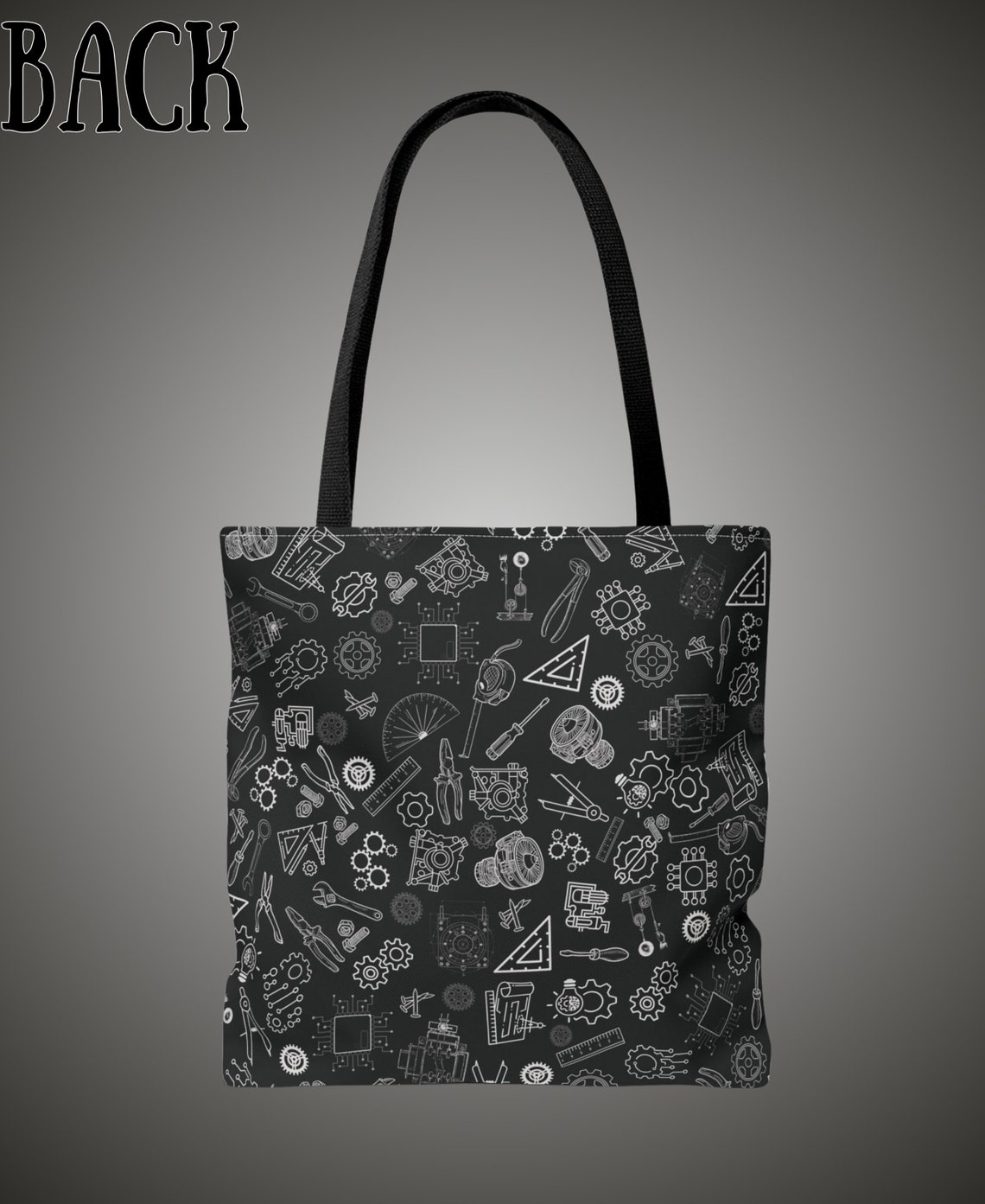 Engineering Tote Bag | 3 Sizes | Engineering Tools Book Bag | Engineer ...