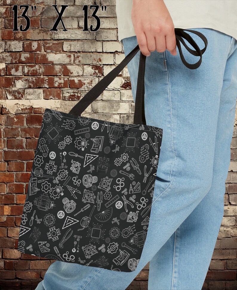 Engineering Tote Bag | 3 Sizes | Engineering Tools Book Bag | Engineer ...