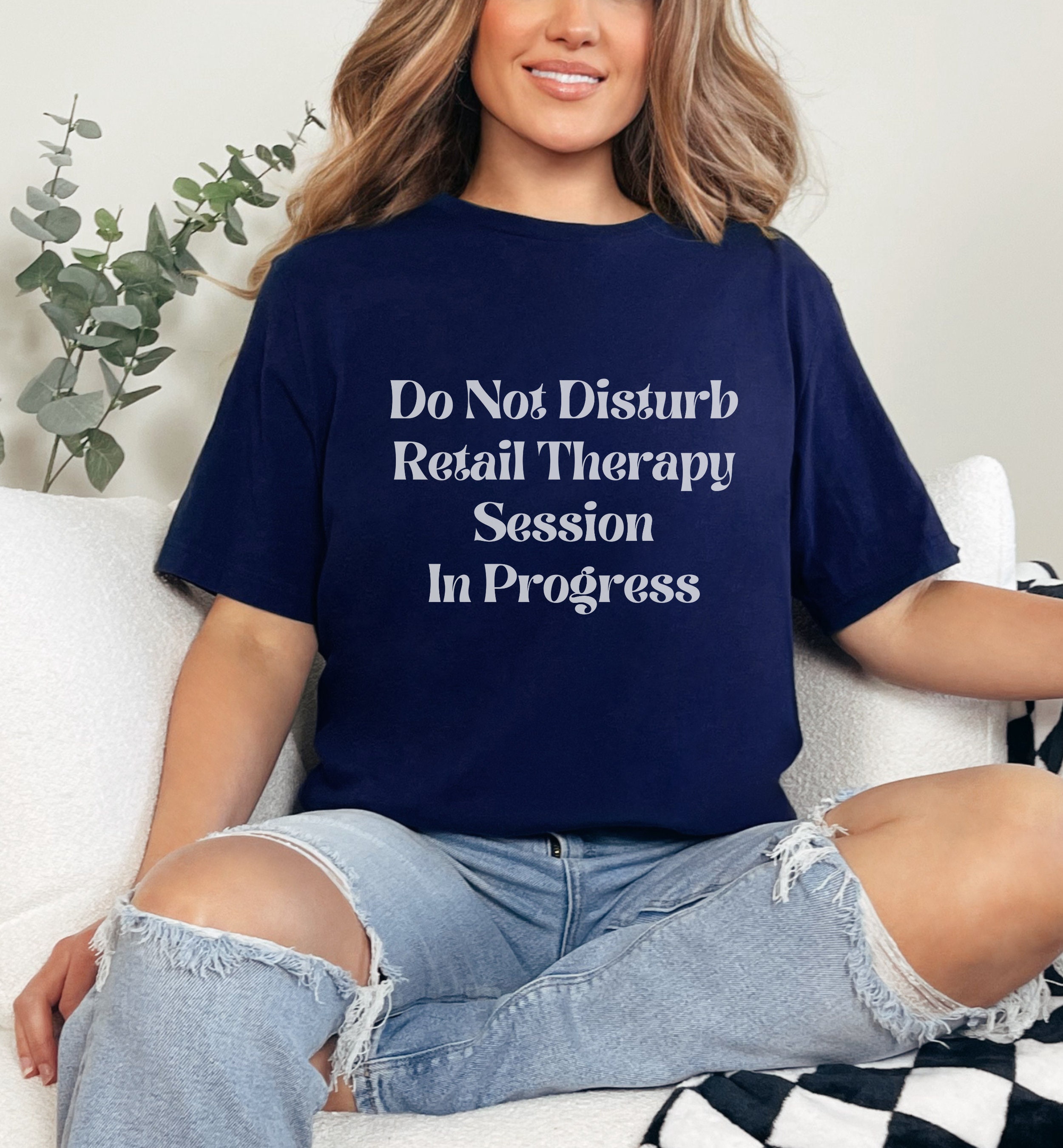 Retail Therapy Short Sleeve Shirt Funny Self Care Tee Gift for Her ...