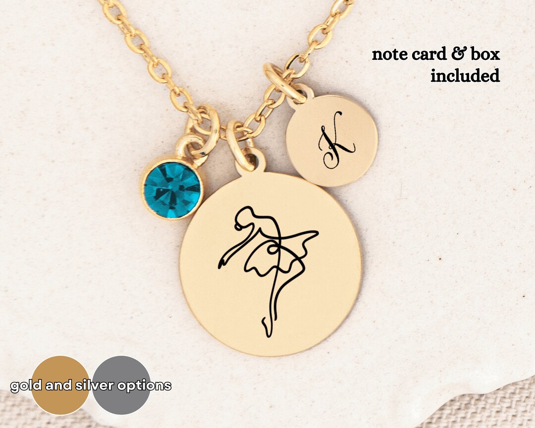 Dance Necklace, Dainty Necklace for Dancer, Gift for Dance Teacher ...