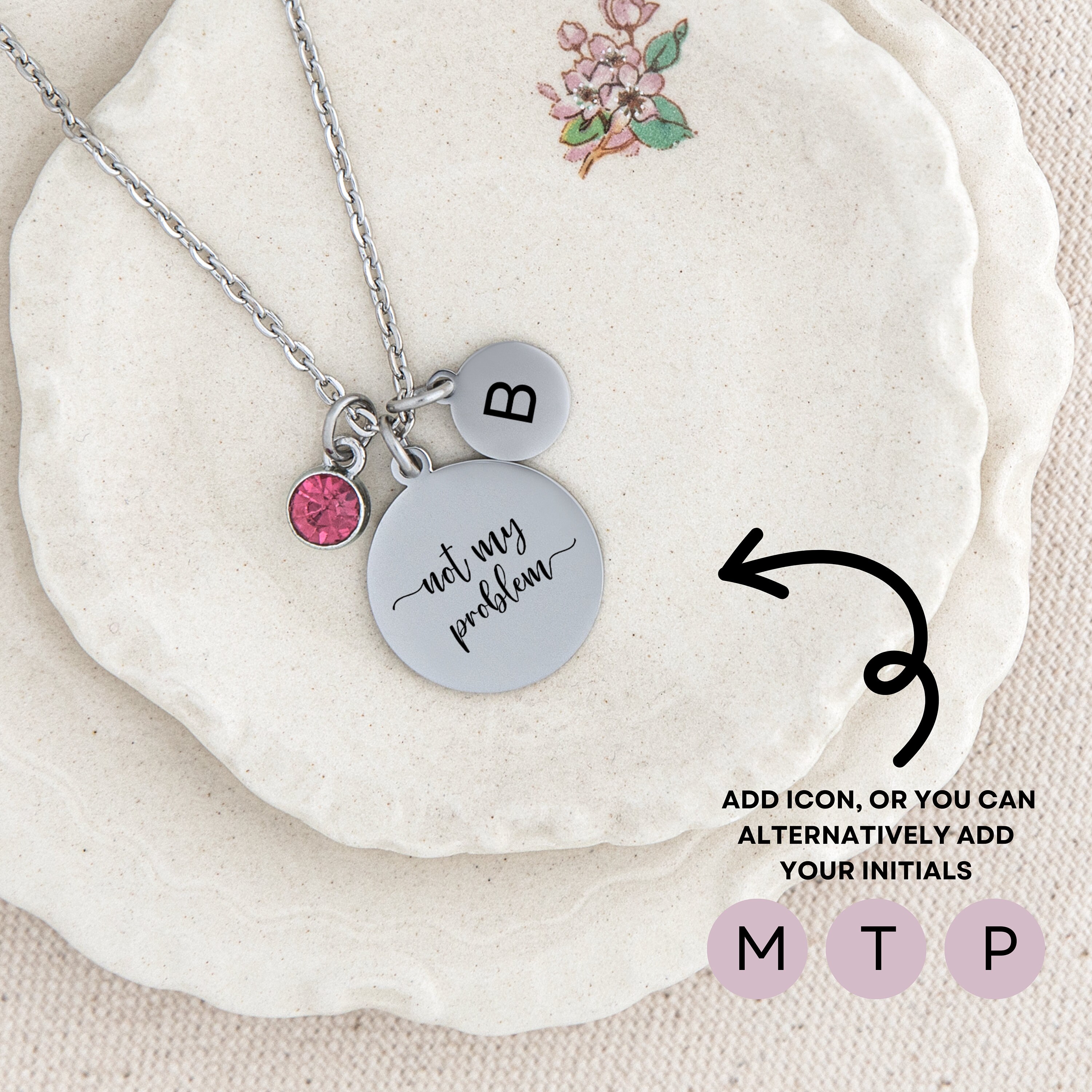 Coworker Betrayal Necklace, Jewelry for Coworker Gift, Name Initial ...