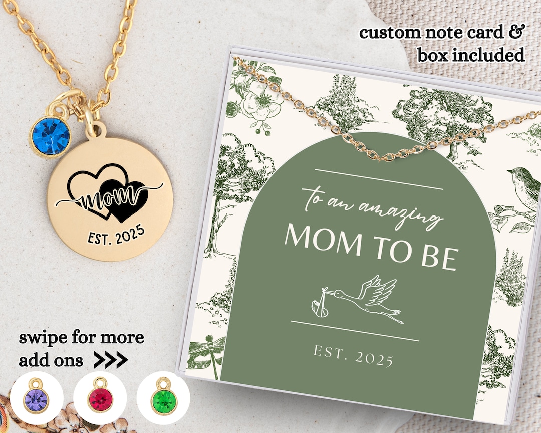 New Mom Gift, New Mom Necklace, New Mom Jewelry, Mom to Be Gift, Mom to ...