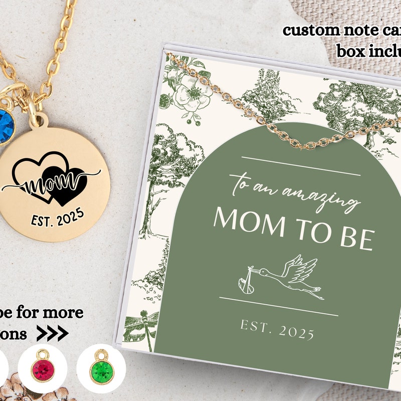 New Mom Necklace - Etsy