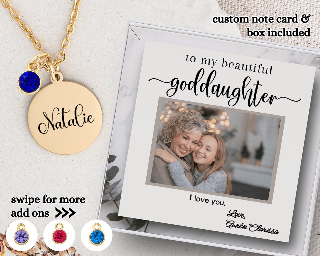 Goddaughter Gifts, God Daughter Gifts, Goddaughter Necklace, Communion ...