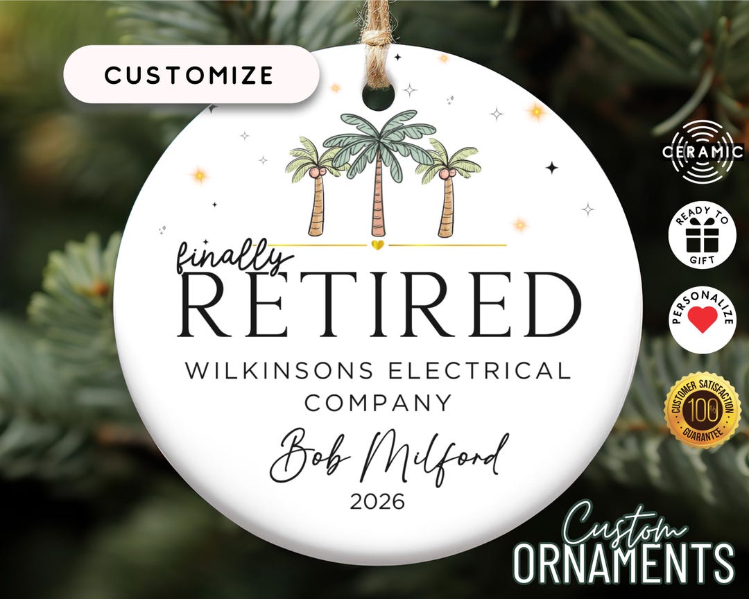 Retired Ornament, Finally Retired, Retirement Gift, Retirement ...