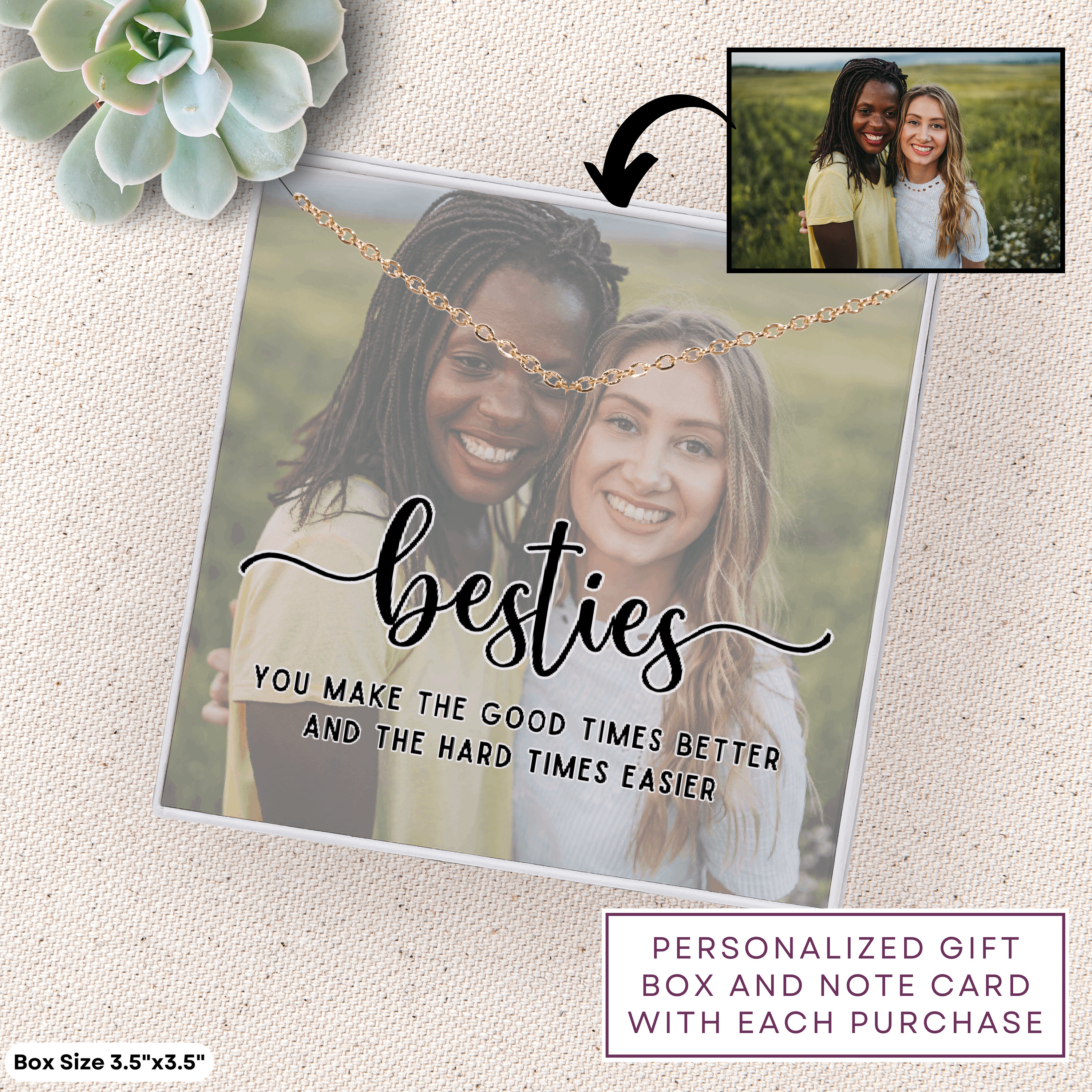 Besties Necklace, Gift for Best Friend, BFF Friendship Jewelry, Besties ...