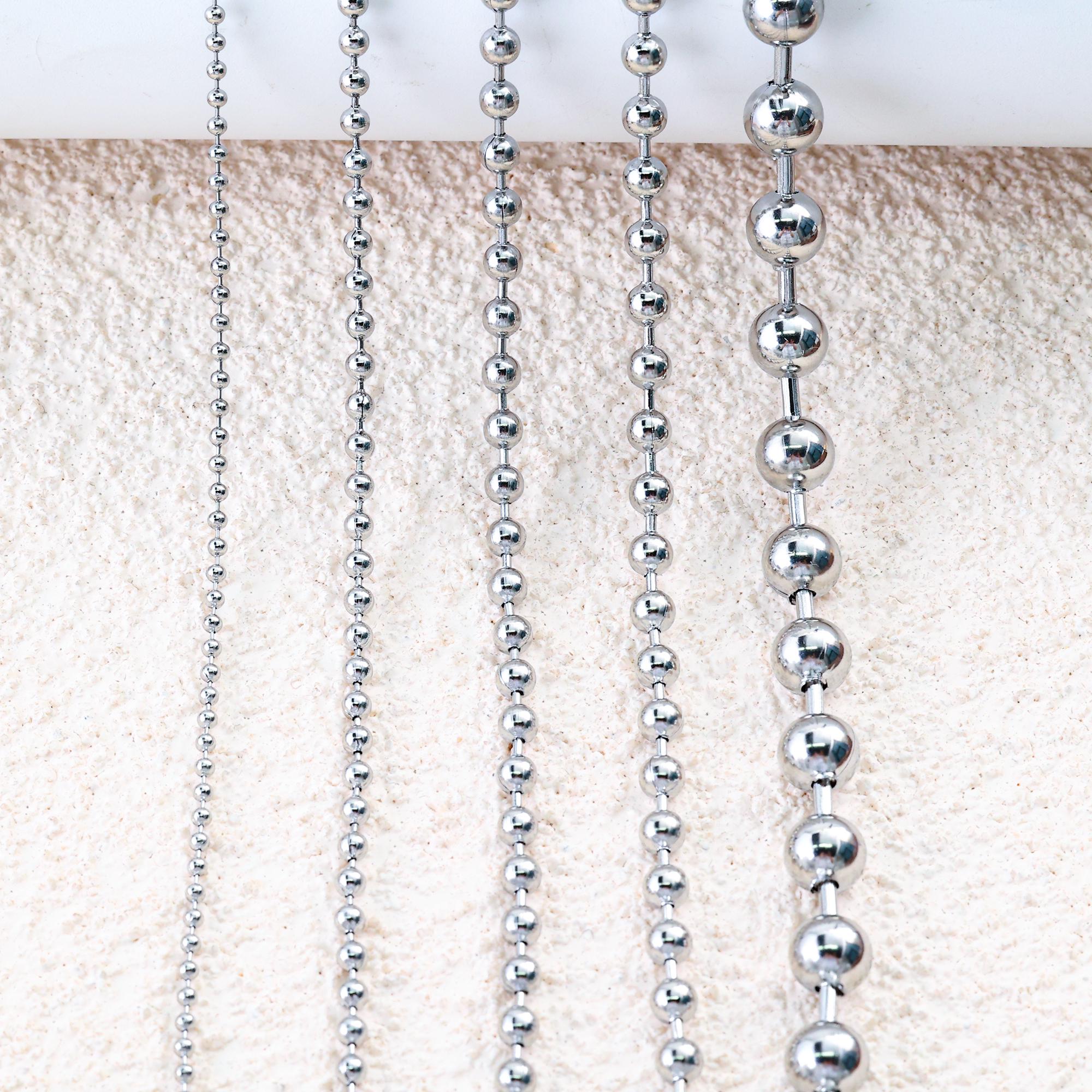 Stainless Steel Ball Chain by the Meter, Bulk Loose Chain for Jewelry ...