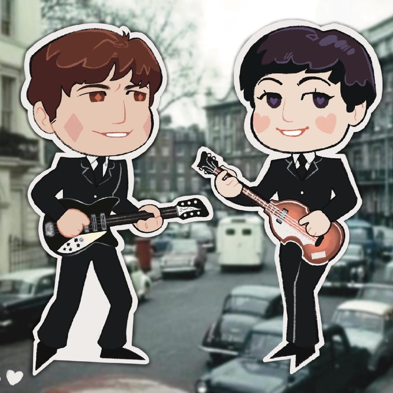The Beatles Sticker - Etsy