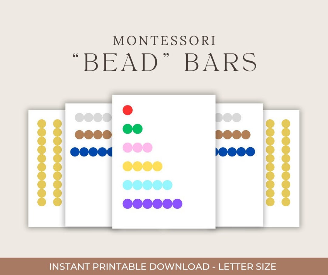 Montessori "bead" Bars - Etsy