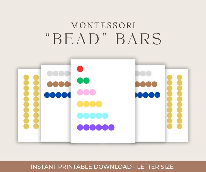 Montessori "bead" Bars - Etsy