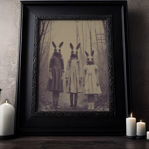 Mysterious Rabbit Cult Vintage Photography: Heavy Paper, Dark Academia ...