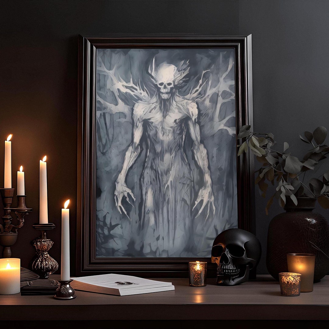 Demon Metal Dark Art Art Print: Horror Dark Poster, Dark Art, Occult ...