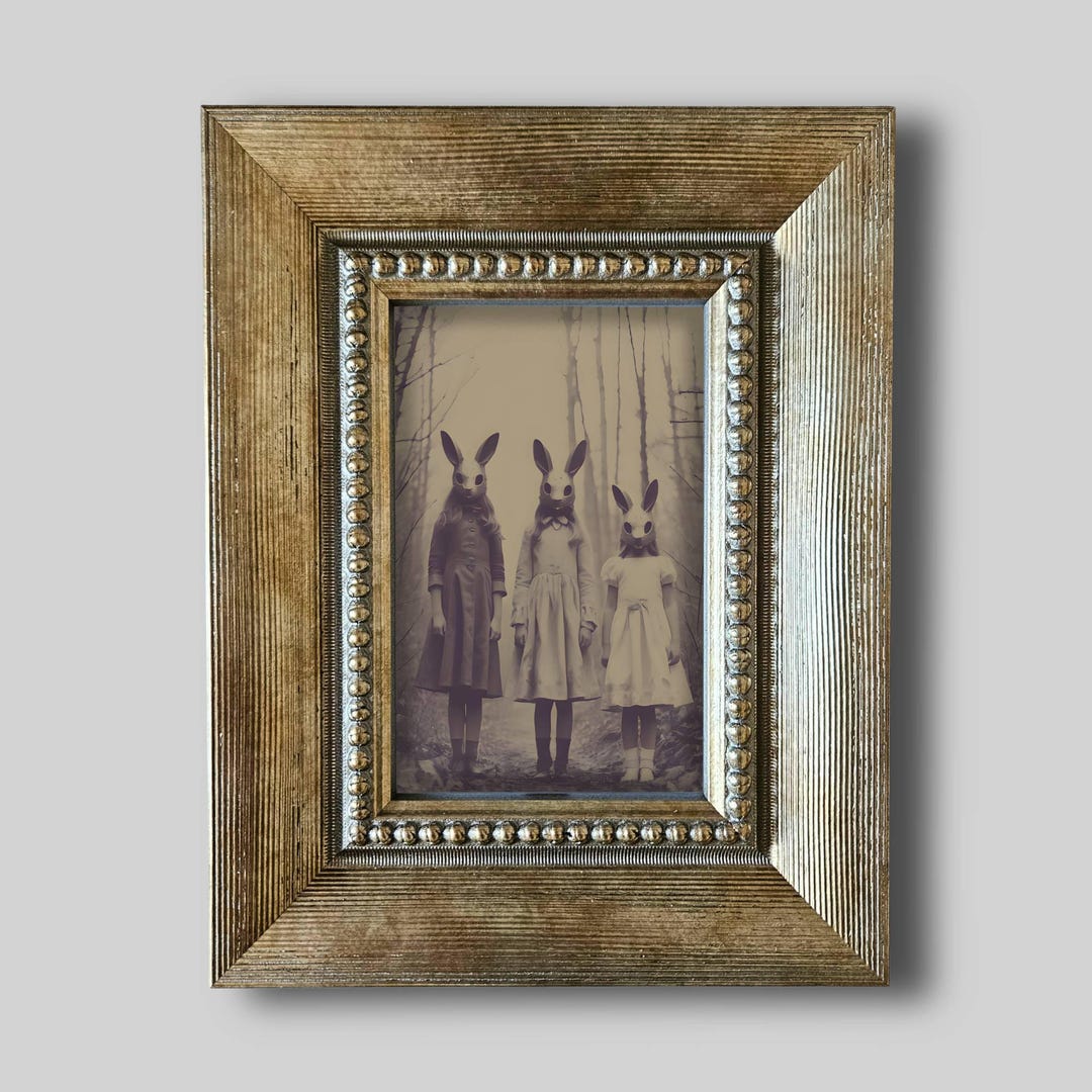 Rabbit Cult Picture Frame: Dark Cottagecore Baroque Home Decor, Gothic ...