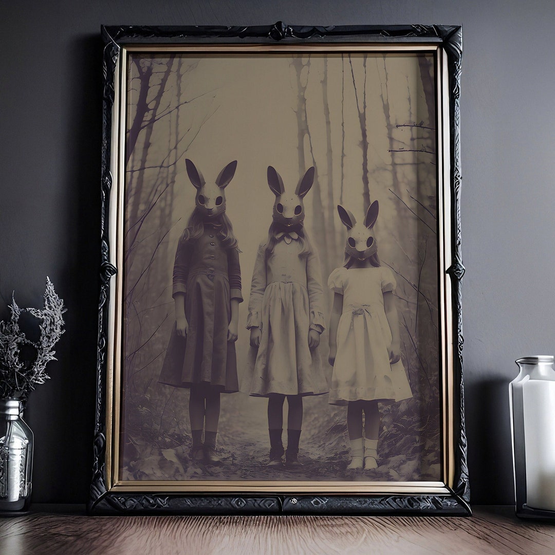 Mysterious Rabbit Cult Vintage Photography: Heavy Paper, Dark Academia ...