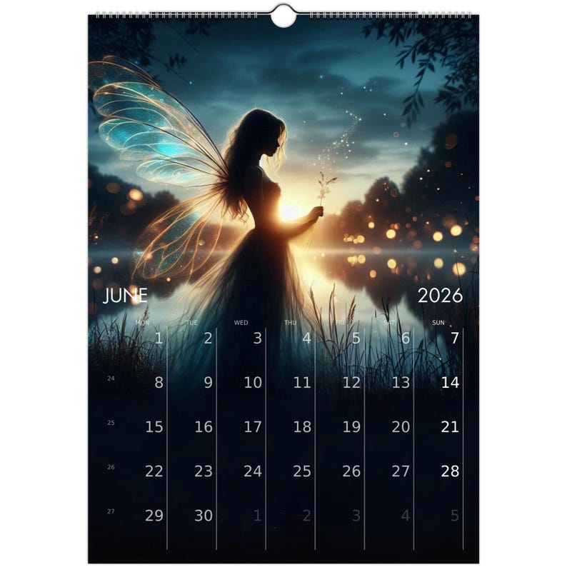 Fairy Wall Calendar 2026 With Enchanting Fairy Motifs in Mystical ...